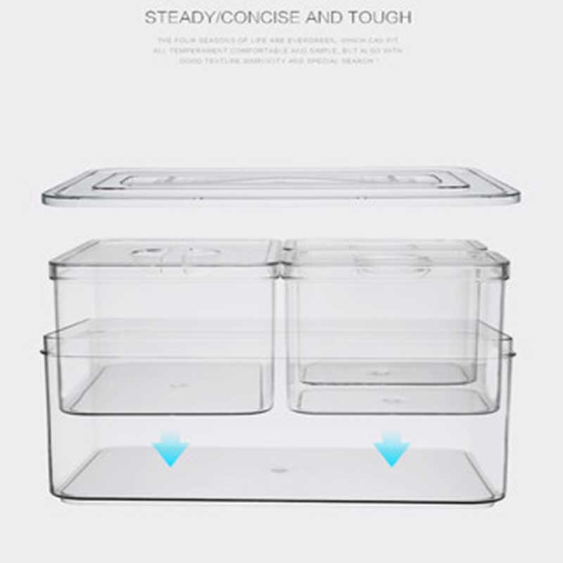 Caja para el frigorífico con tapa contenedor de al... – Grandado