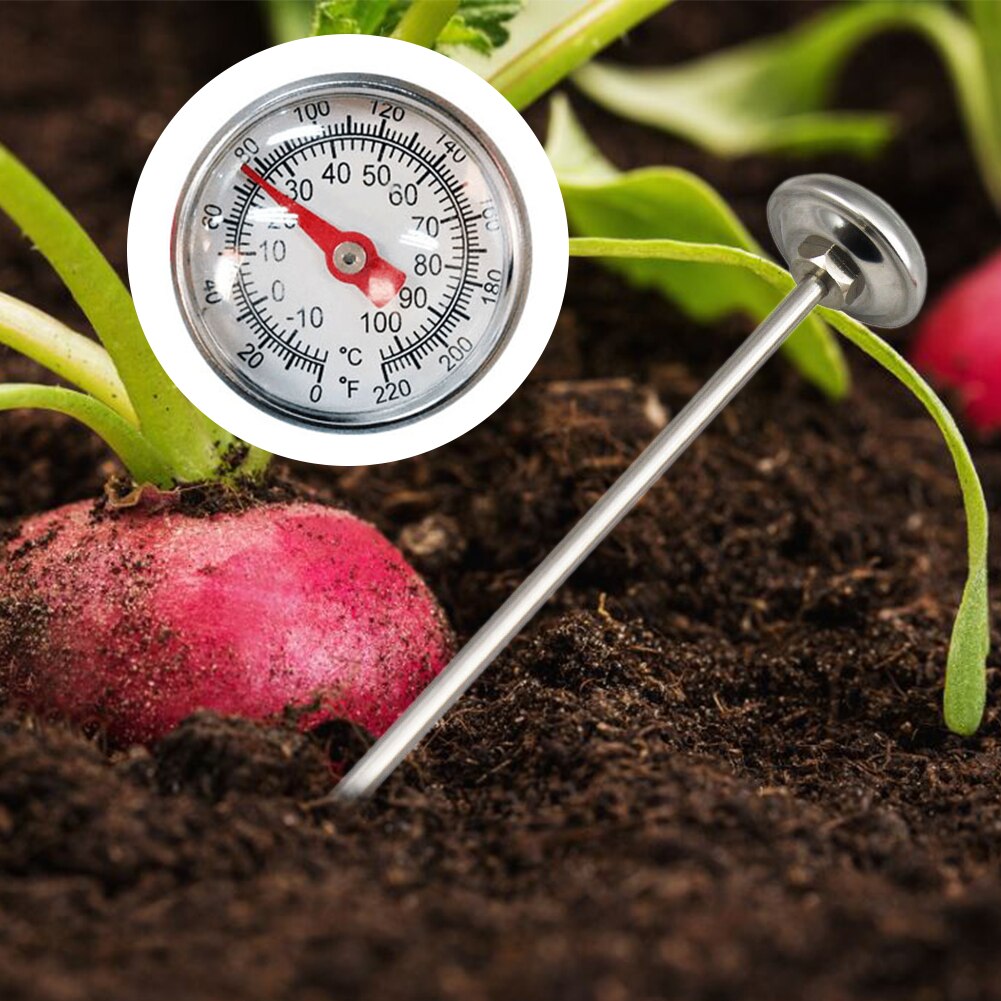 127mm Stainless Steel Soil Thermometer Celsius Mea... – Grandado