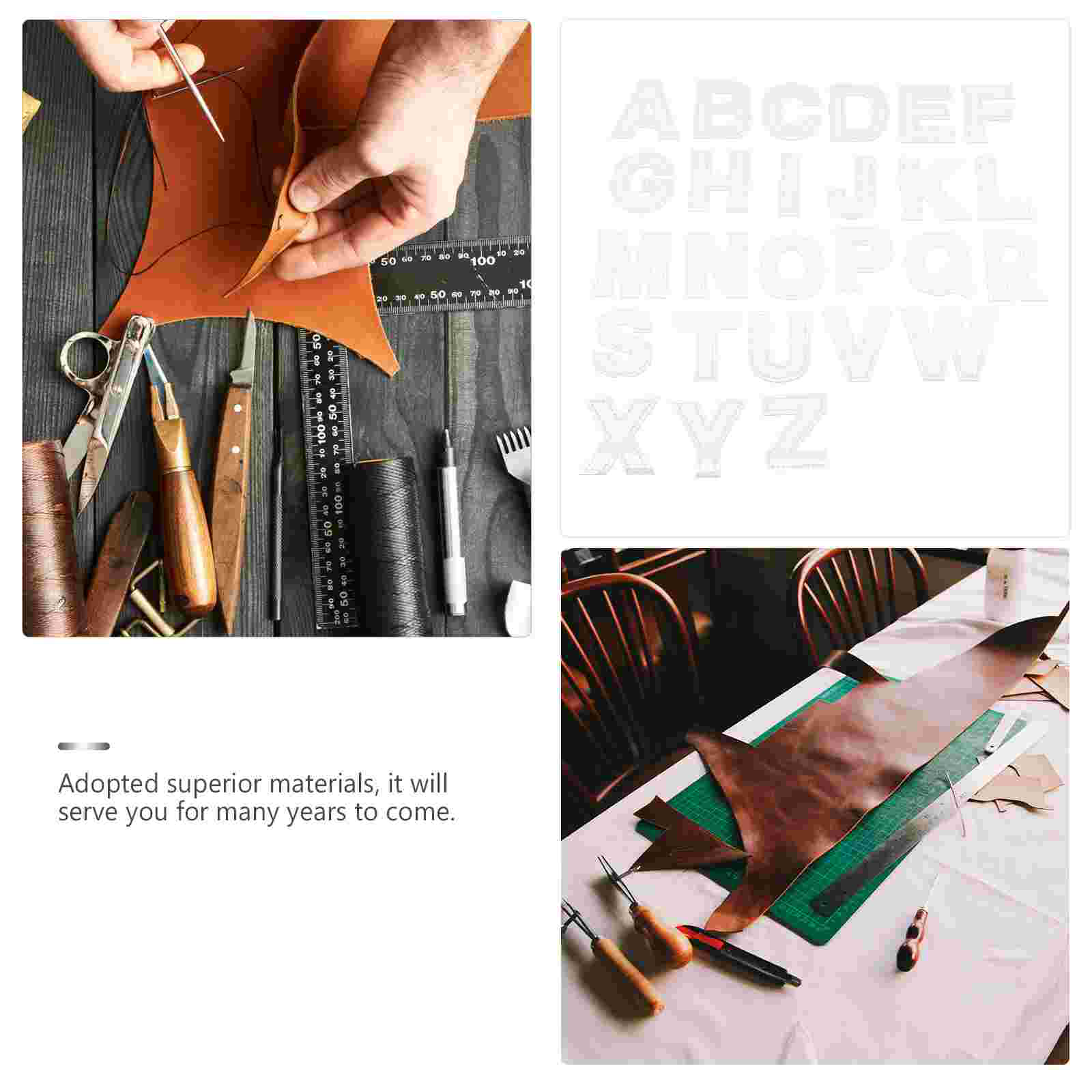 1 Set DIY Alphabet Leather Stencils DIY Templates ... – Grandado