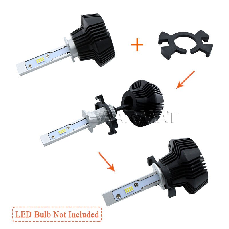 Adaptador de soporte para bombillas de faro LED H1... – Grandado