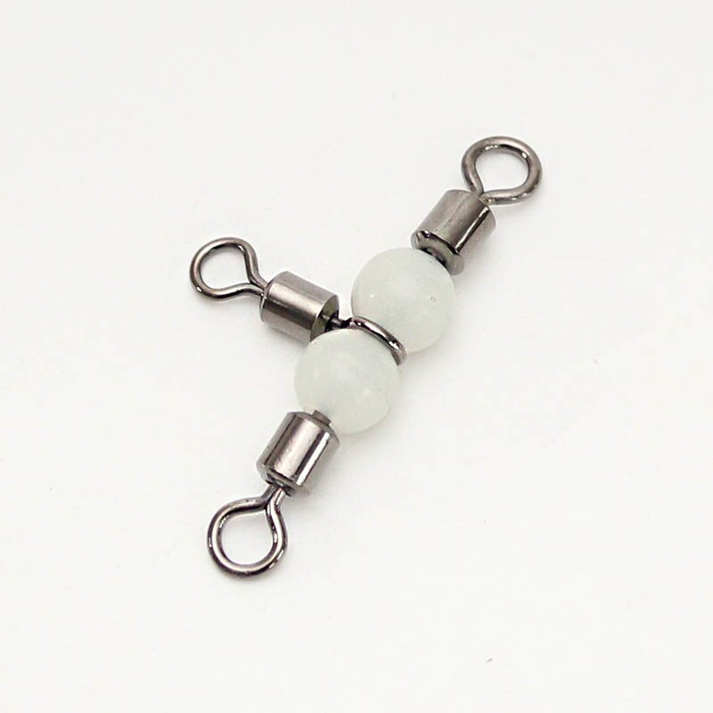 50PCS Luminous Snap Fishing Swivels Rolling Triple... – Grandado