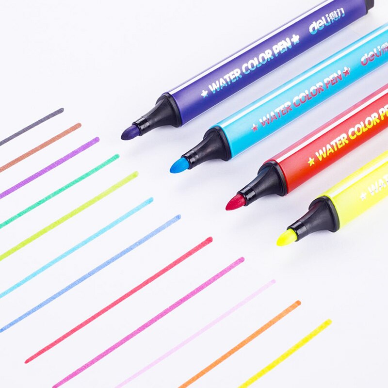 12 Colors Watercolor Pen Color Pen Art Marker Draw... – Vicedeal