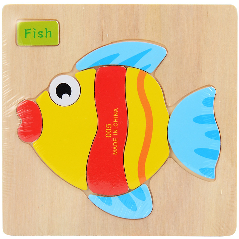 1 random wooden three-dimensional jigsaw puzzle in... – Vicedeal