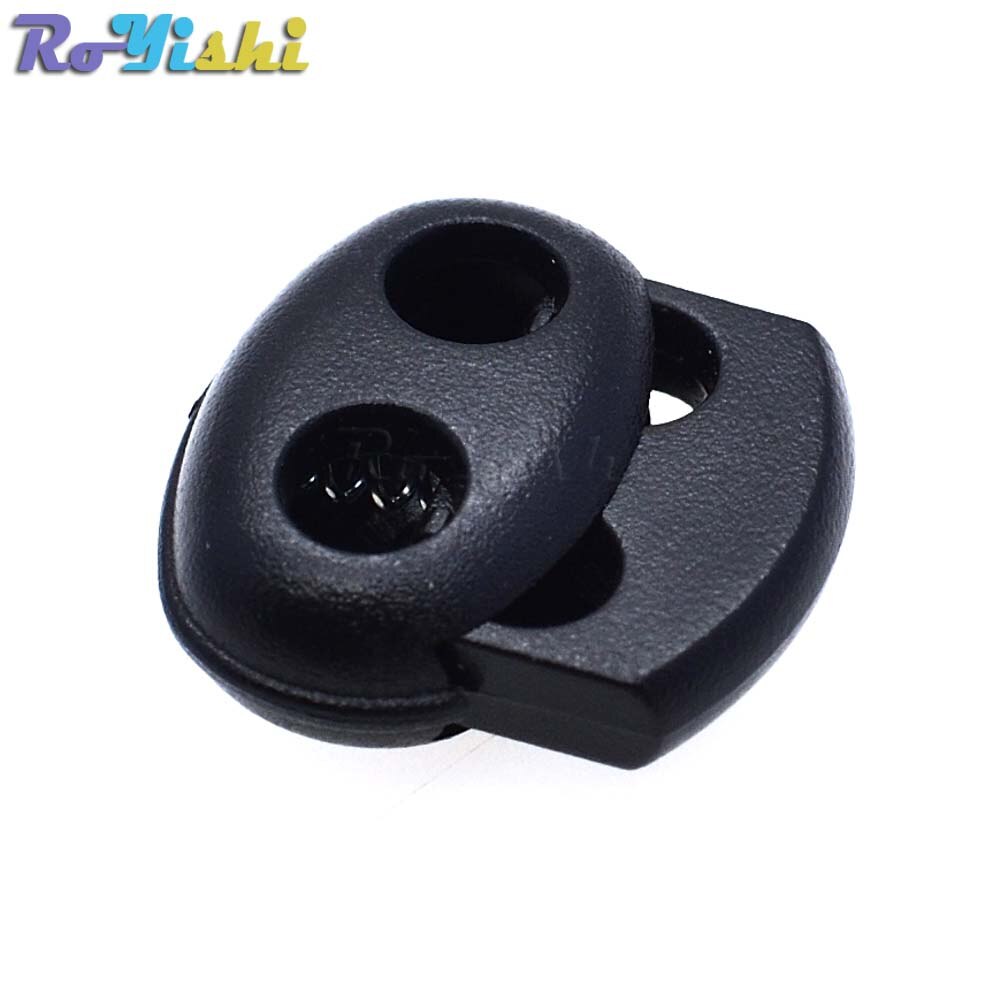 100pcs/pack Plastic Cord Lock Stopper Toggle Clip ... – Vicedeal