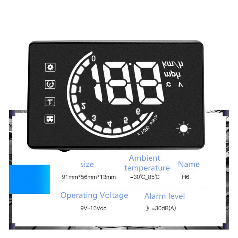 H6 head-up display obd bil hud head-up display hd ... – Vicedeal