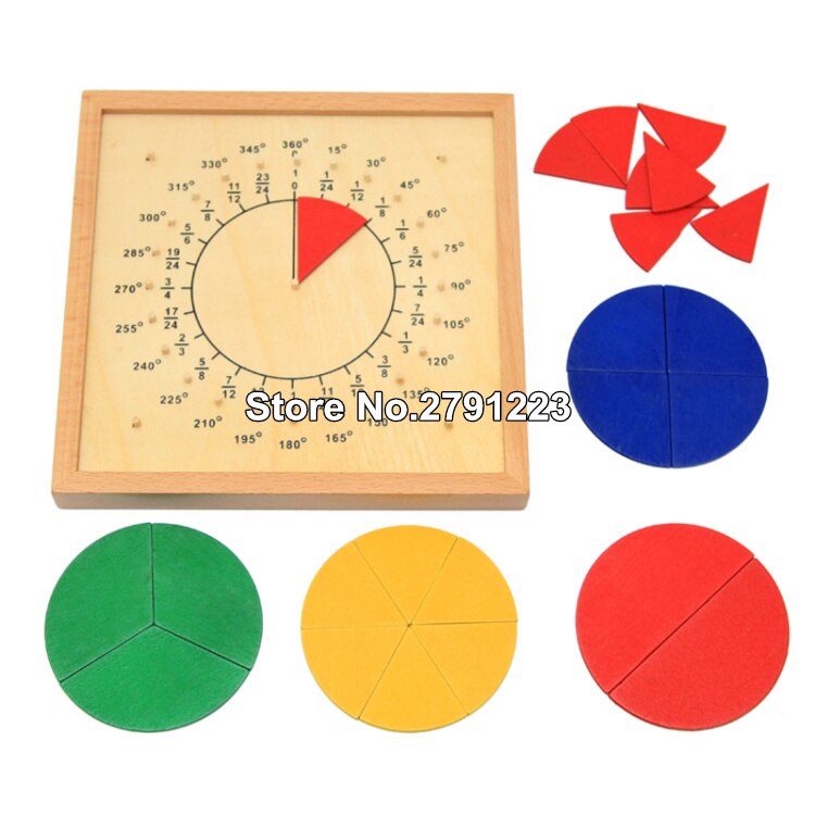Baby Toys Circular Mathematics Fraction Division T... – Grandado