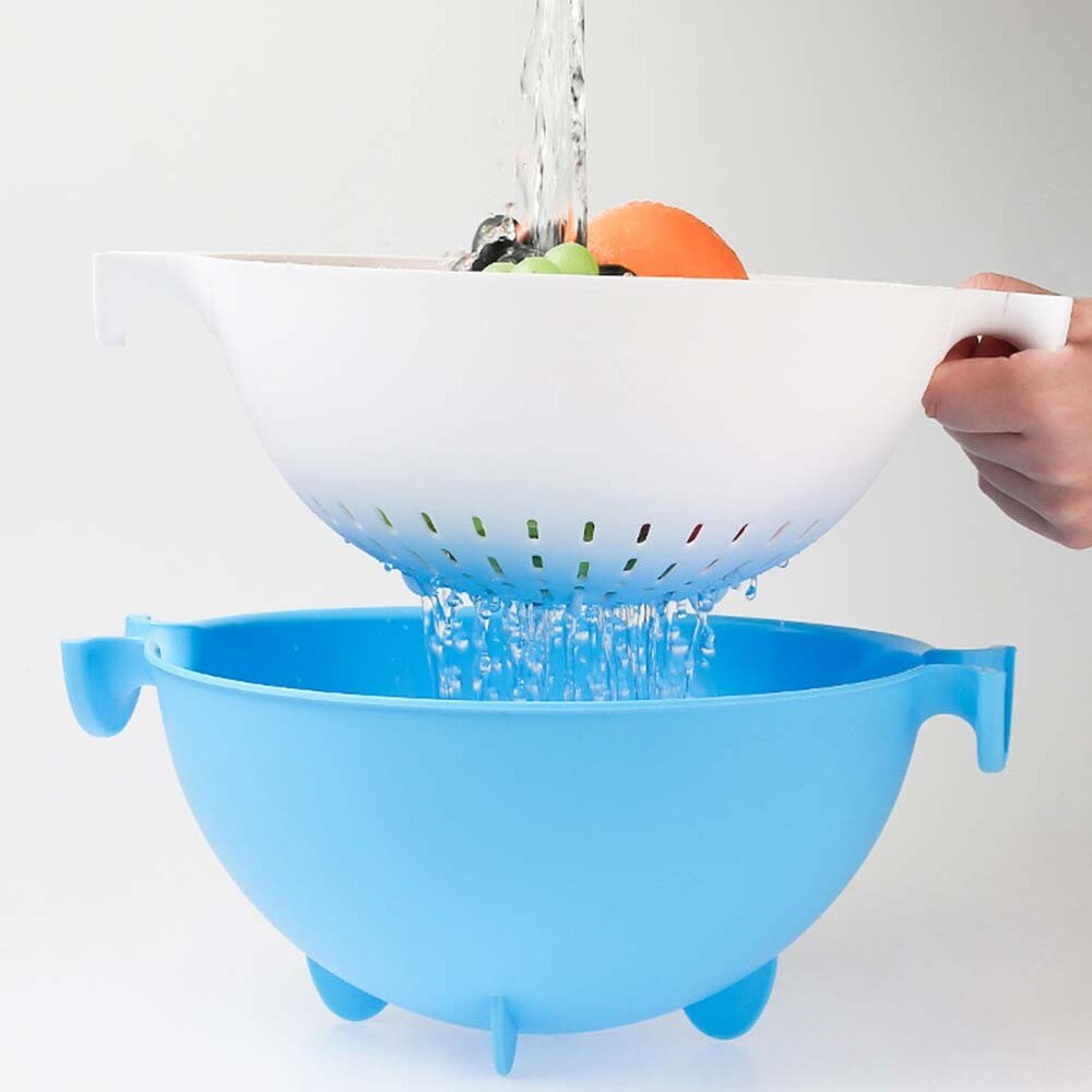 2-in-1 Kitchen Strainer Colander and Bowl Sets Lar... – Vicedeal