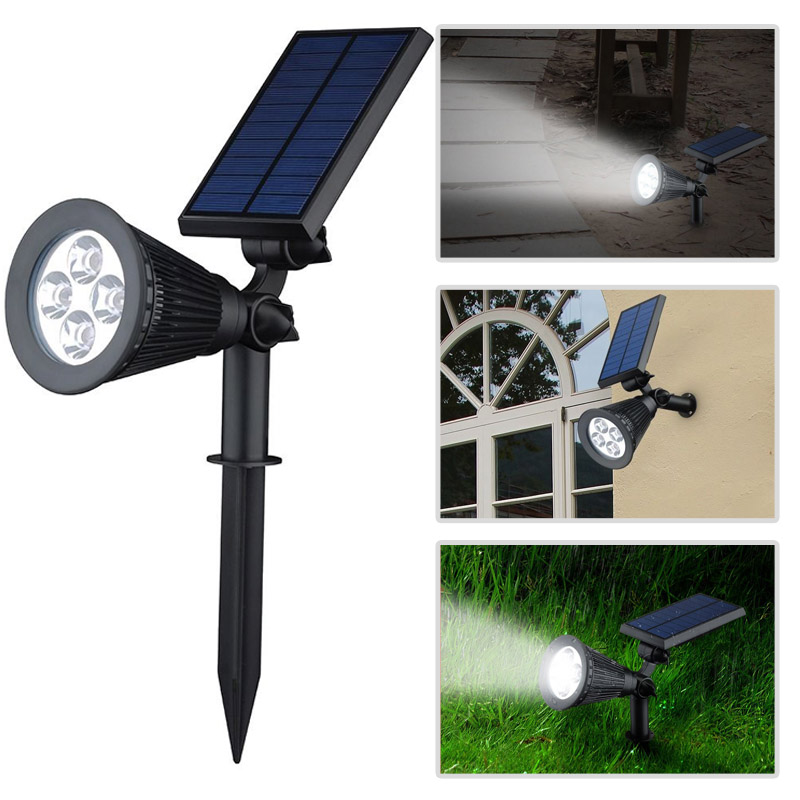 4 LED Solar Power Garden Lamp Spotlight Outdoor La... – Vicedeal