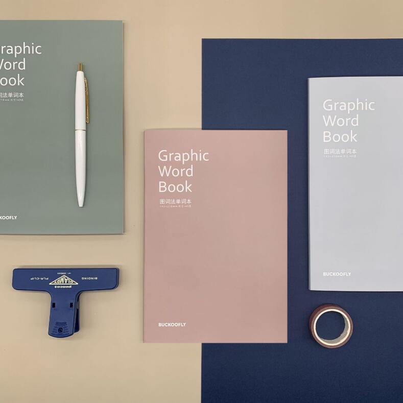 Sharkbang 40 Sheets Kawaii Graphic Word Book Vocab... – Vicedeal