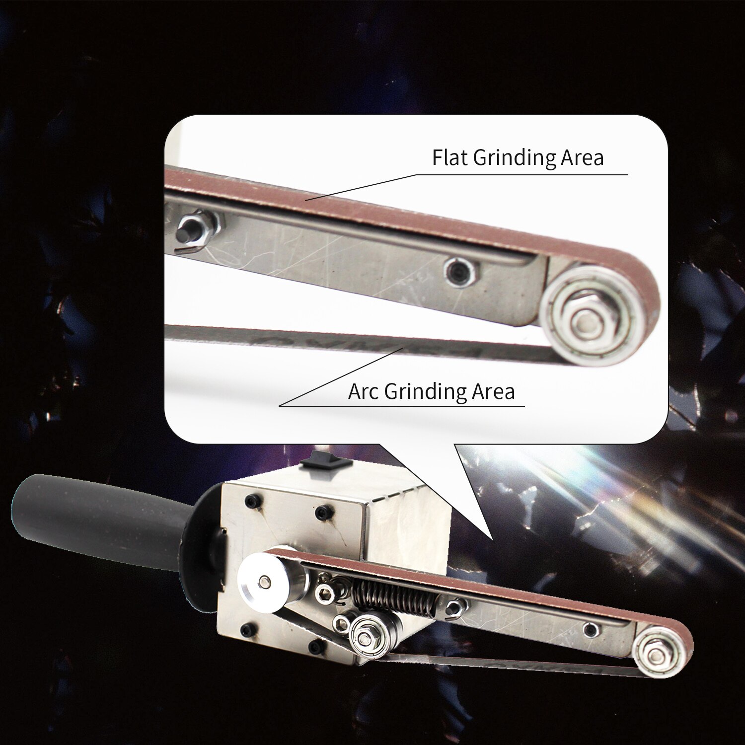 Handheld Mini Belt Sander Electric Polisher Sandin... – Grandado