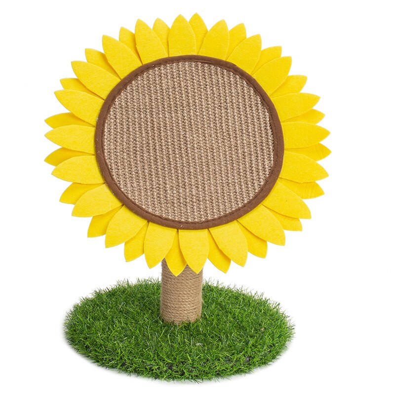 Pet Supplies Round Cat Scratch Board Sisal Sunflow... – Grandado