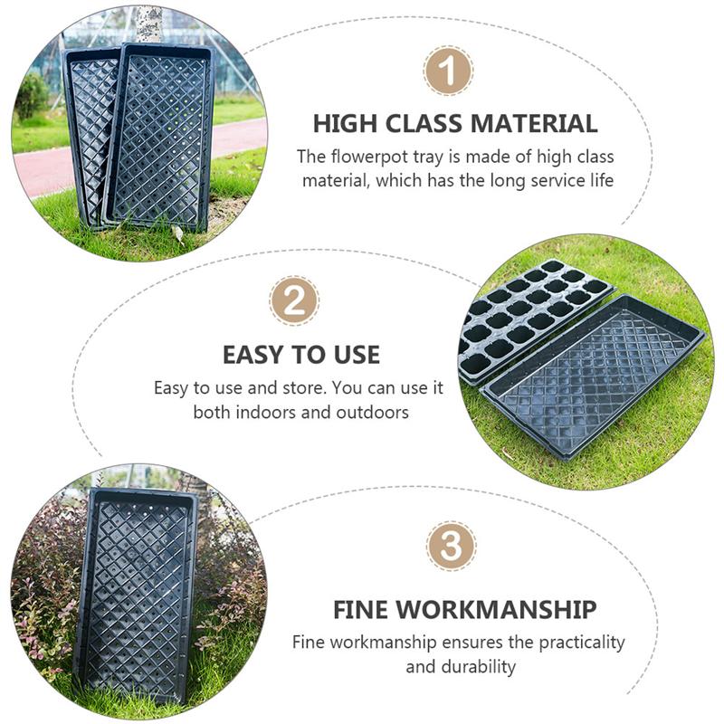 4Pcs Plant Pot Tray Garden Supplies Bonsai Flowerp... – Grandado