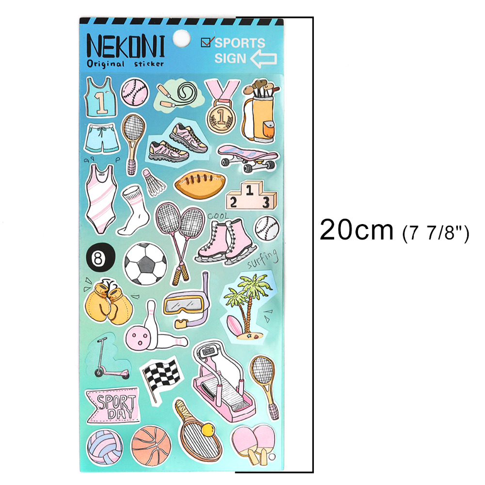 Paper Sport DIY Scrapbook Decorative Stickers Spor... – Vicedeal