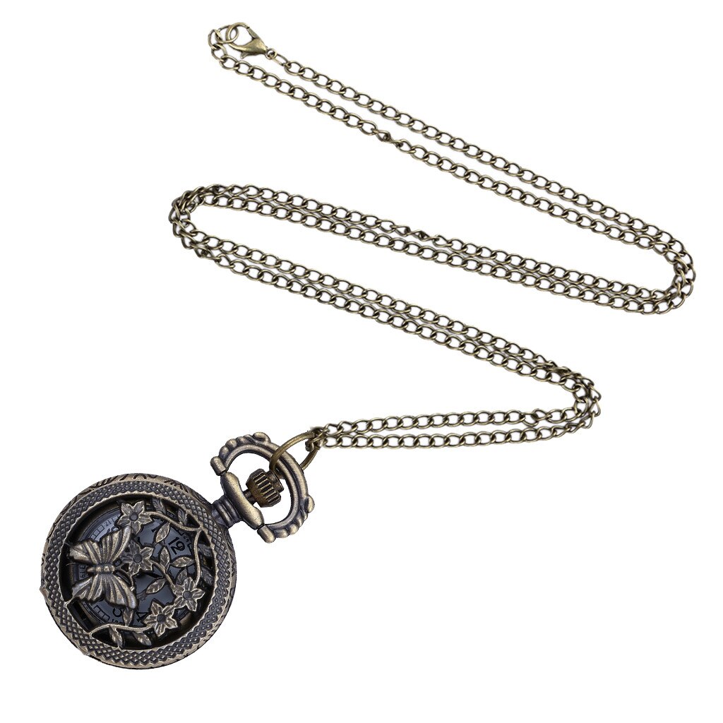 40CM Fob Chain Smooth steel Quartz Pocket Men Wome... – Grandado