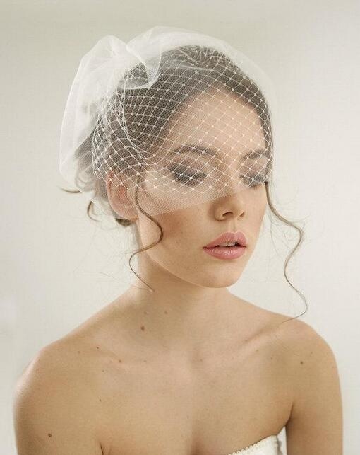 Double Layer Birdcage Wedding Veil Bridal Accessor... – Grandado