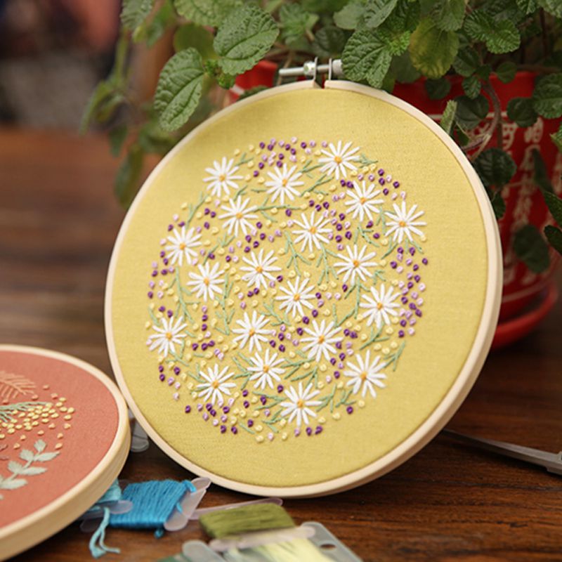 Plant Flowers Pattern 3D Embroidery Sewing Kit DIY... – Vicedeal