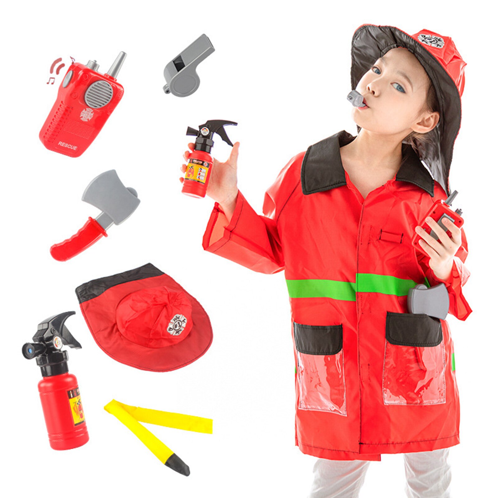 Children's Firefighter Suit Role-playing Props Fir... – Grandado
