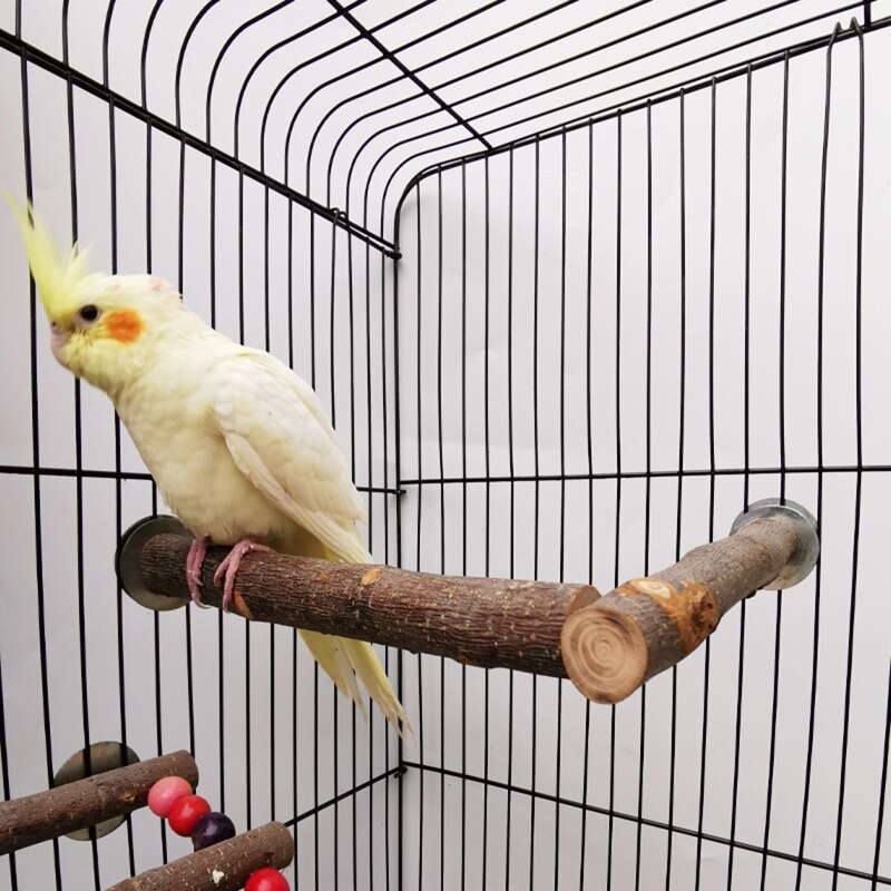 Bird Perches Natural Wood Stand L-shaped Bar Bird ... – Grandado