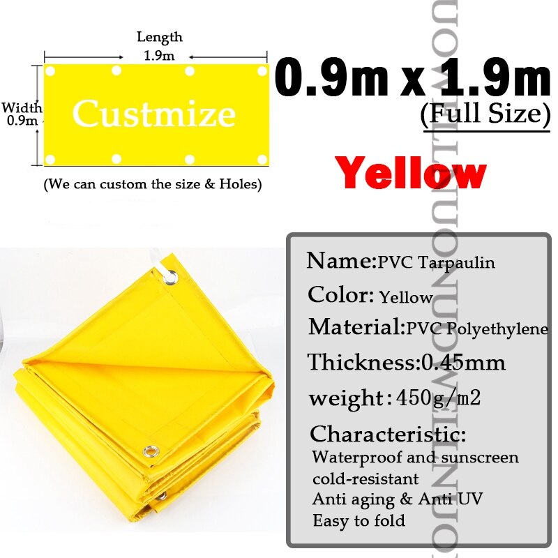 Pancarta amarilla de 450GSM Lona de PVC recubierto... – Grandado