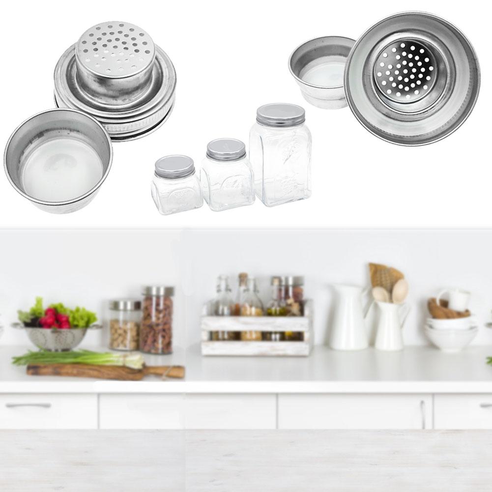 Jar Lids Jar Shaker Lids Stainless Steel Seasoning... – Grandado
