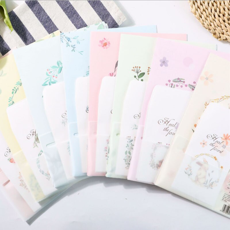 8Set Envelope Cure forest A4 big letter Cat deer r... – Grandado