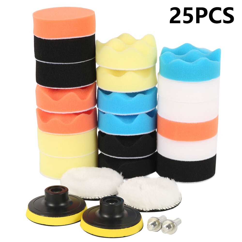 25 Stks/set 3Inch Auto Polijstschijf Zelfklevende ... – Vicedeal