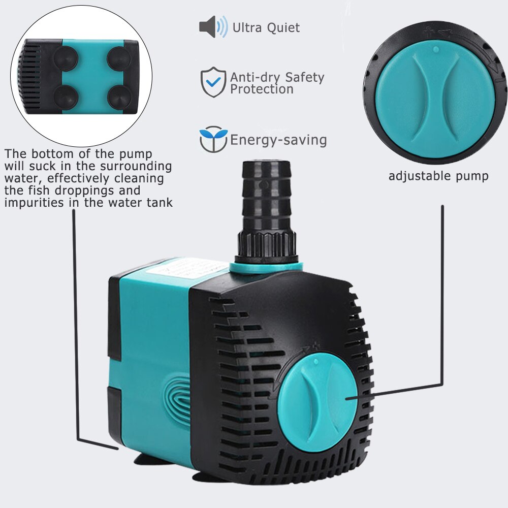 3/10/25W Vijver Filter Pomp Aquarium Ultra-stille ... – Grandado