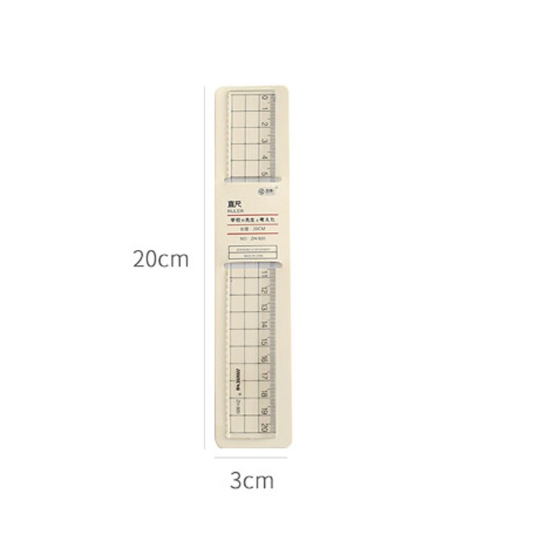 1 st linjal 15cm 18cm 20cm enkla genomskinliga lin... – Grandado