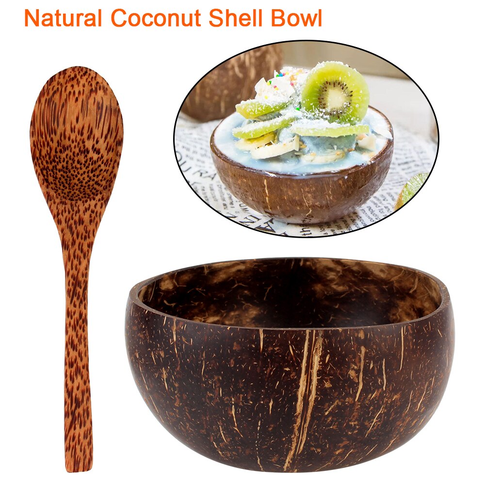 Environmental Friendly Wood Tableware Bowl Spoon S... – Vicedeal
