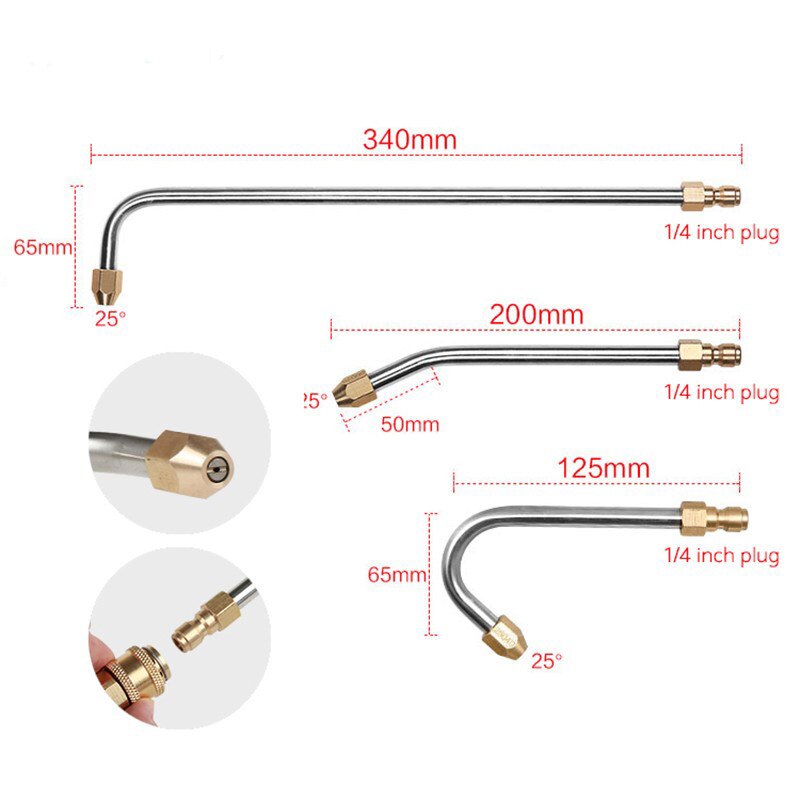 6 Size Car Washer Metal Jet Lance Water G u n Wand... – Vicedeal