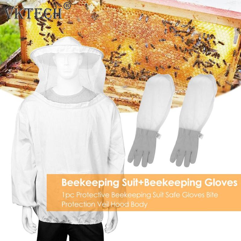 1pc Protective Beekeeping Suit with Beekeeping Glo... – Grandado