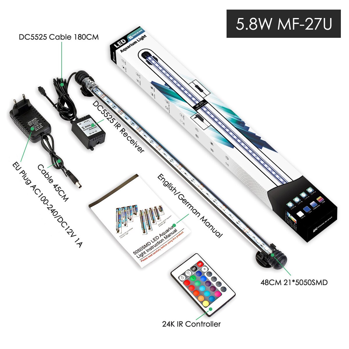 Aquarium Fish Tank Led Light Rgb Waterdichte Onder... – Vicedeal