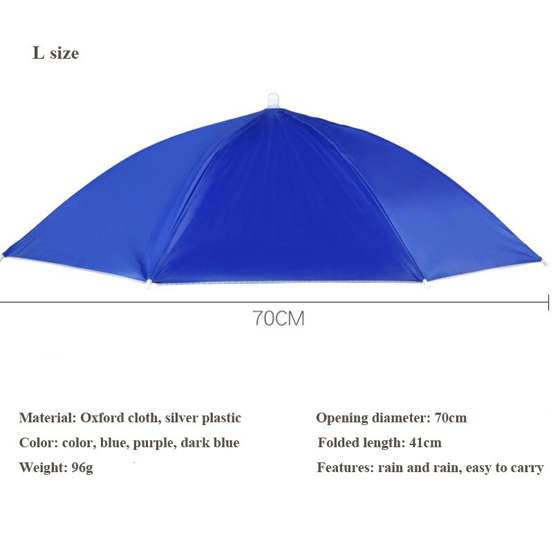 54/70cm foldbart hovedbeklædning paraply anti-uv a... – Grandado