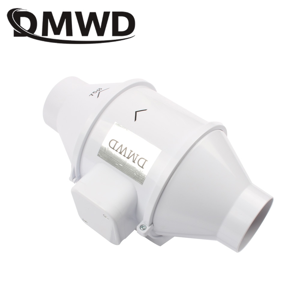 DMWD Electric Exhaust Fan 3 inch mini Round pipe V... – Grandado