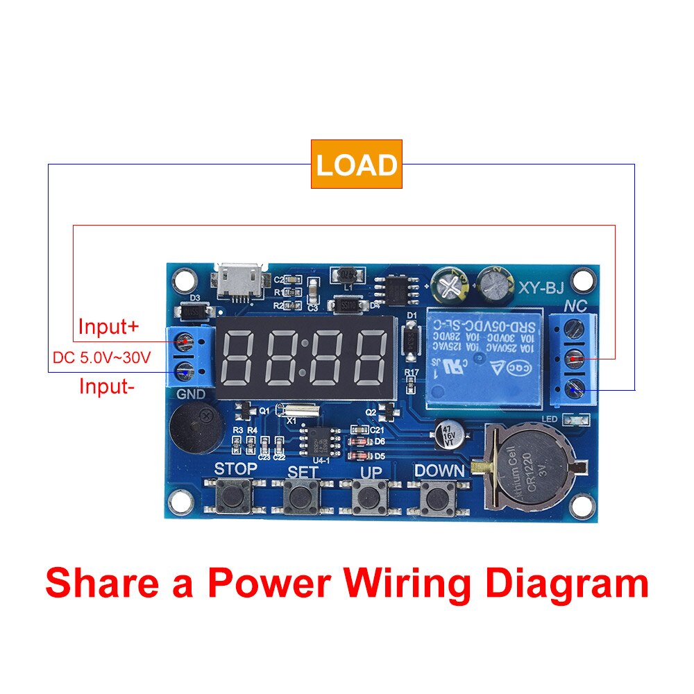 DC 5V Real time Timing Delay Timer Relay Module Sw... – Grandado