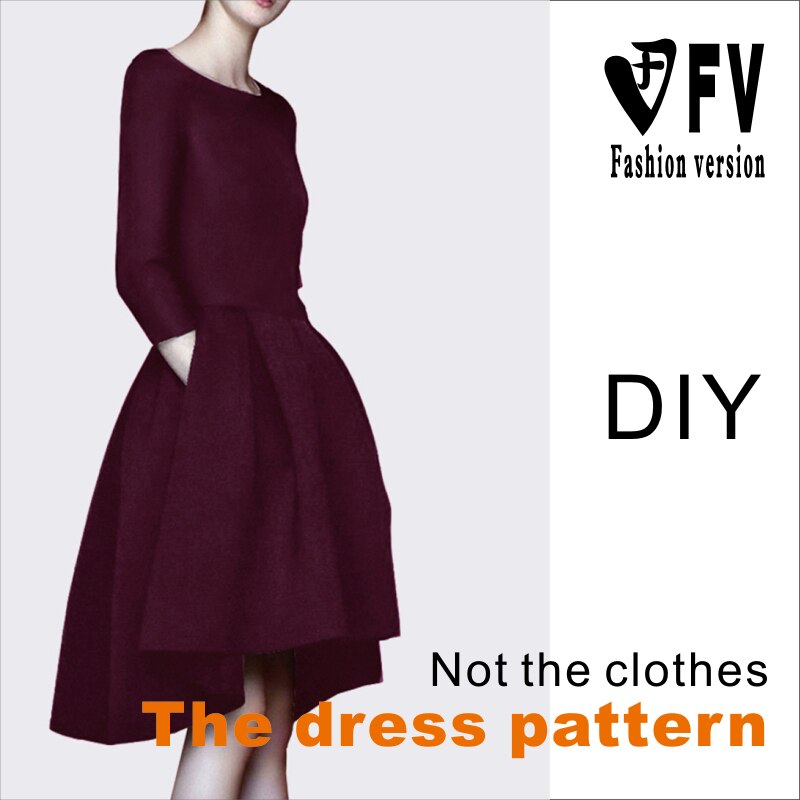 Clothing cutting pattern women's dress 1:1 layout ... – Grandado