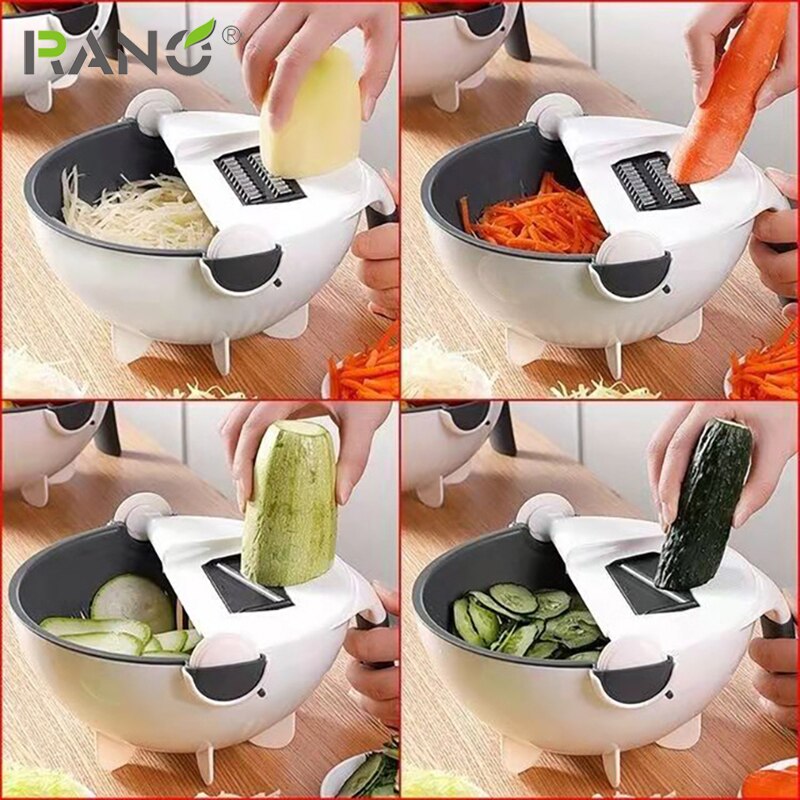 RANO Large-capacity Multifunctional Rotary Vegetab... – Grandado