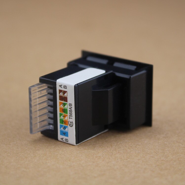 SeTo RJ45 Cat5e Netwerk Plug Module Zwart RJ45 Cat... – Vicedeal