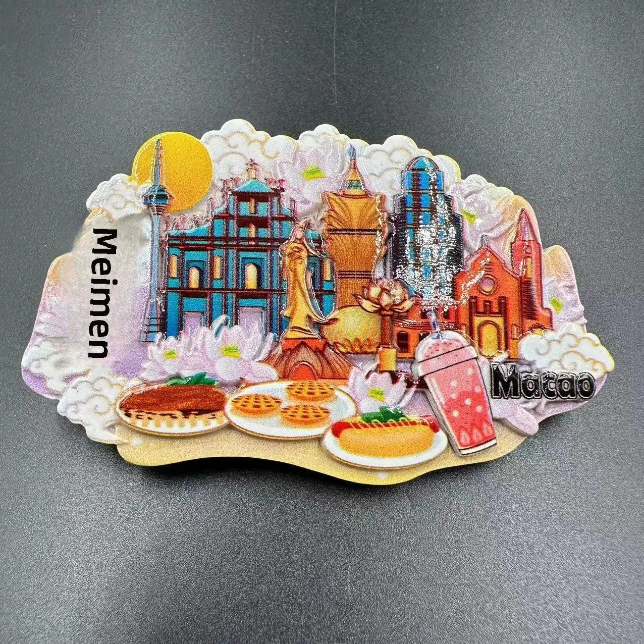 Macau Tourism Souvenir Magnetic Metal Fridge Magne... – Vicedeal