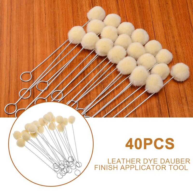 40pcs Round Wool Daubers With Metal Handle For Dye... – Grandado