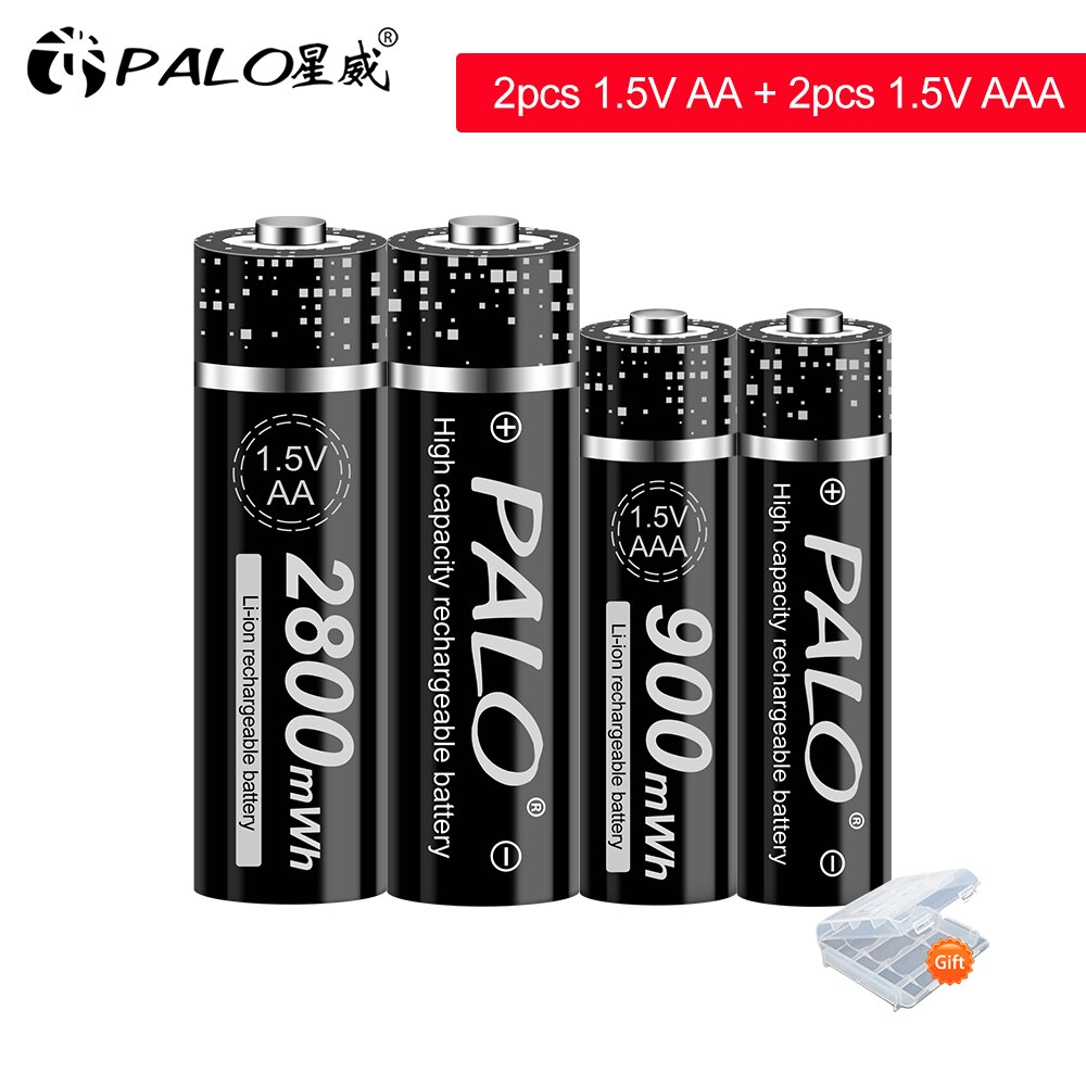 1.5V lithium AA + AAA rechargeable battery 1.5V AA... – Grandado