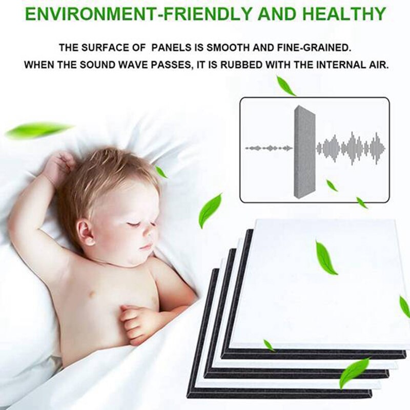 6 Pack Acoustic Panels High Density Soundproof Wal... – Grandado