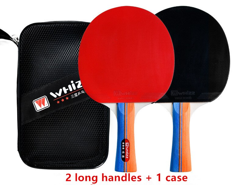 WHIZZ Table Tennis Racket Short Long Handle Rubber... – Grandado