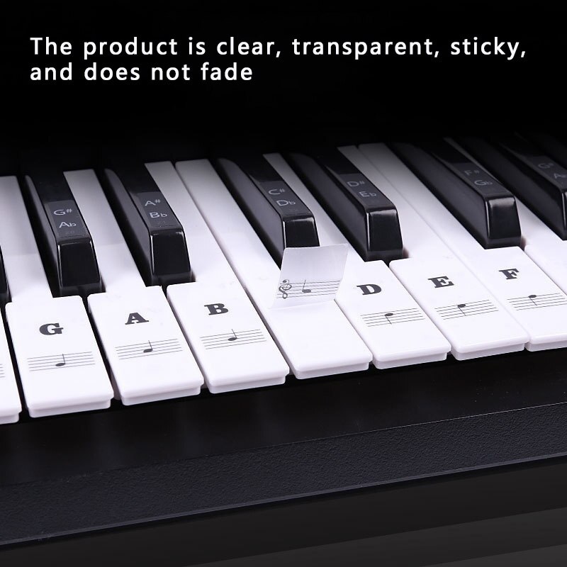 49/54/61/88 color Transparent Piano Keyboard Stick... – Grandado