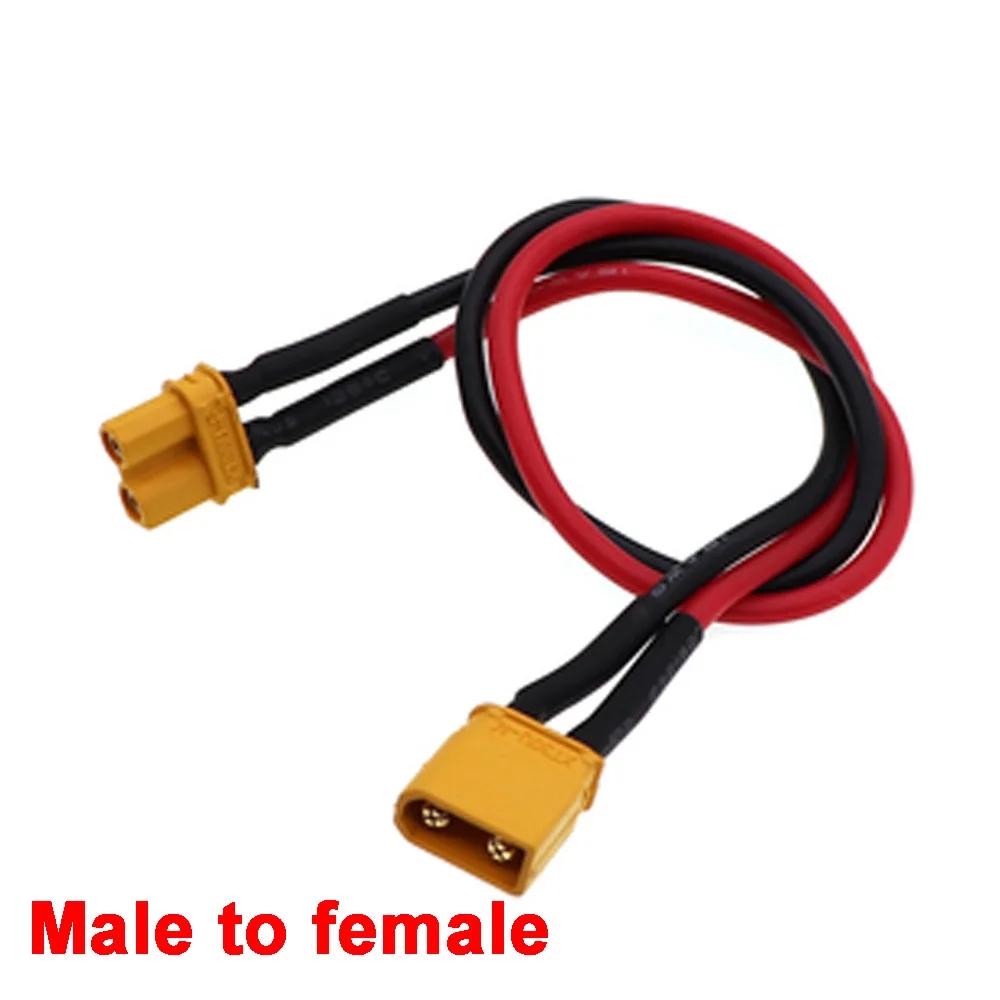 XT30 U-F/M Male to Female Plug Extension Cable Sil... – Vicedeal