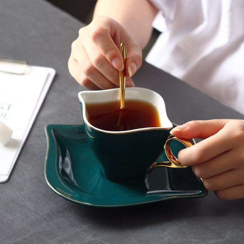 Zuinig Keramische Kleur Glazuur Thee Cup Set Met E... – Grandado