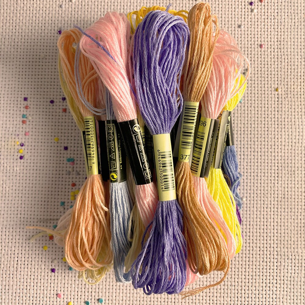 447 Pieces Cross Stitch Threads All Different Colo... – Grandado