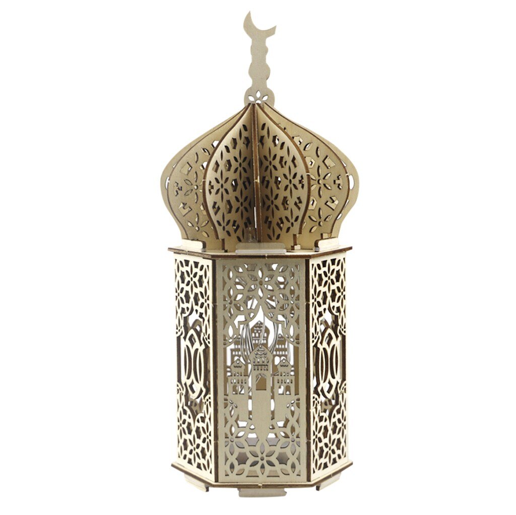 Wooden Eid Mubarak Light Accessories Ramadan Karee... – Vicedeal