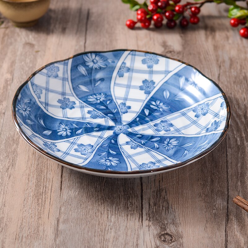 8.5 inch Japanese Ceramic Dinner Plate Kitchen Tab... – Grandado