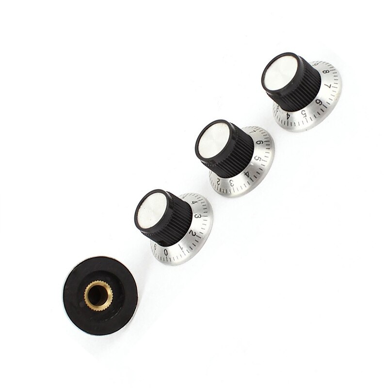 4 x potentiometer Pot metal knob with 0-9 turntabl... – Grandado